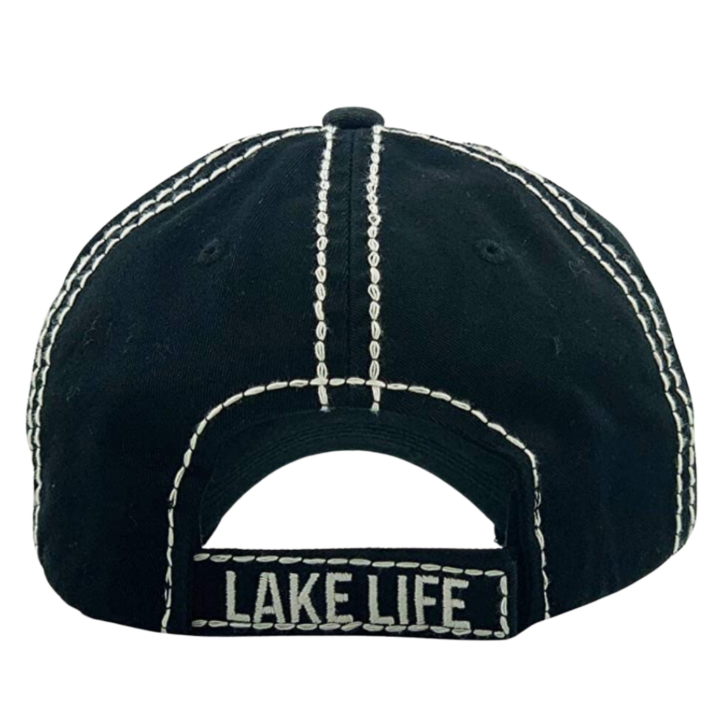 Lake Life - Embroidered, Rhinestone Detail, Ladies Low Profile Hat ...